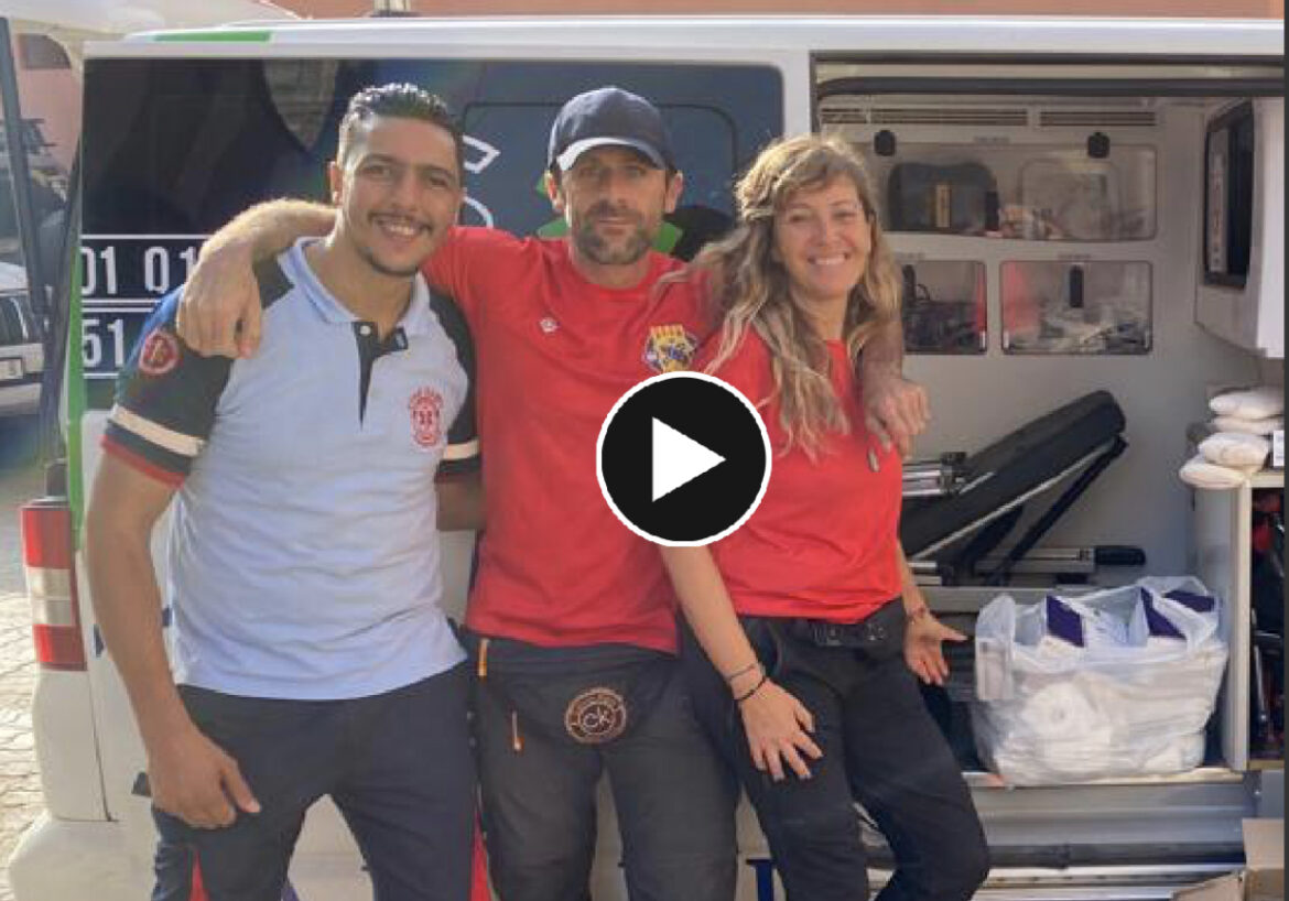 David Requena de Lloret de Mar junto al EREC, participan en el rescate de personas en Marruecos ...